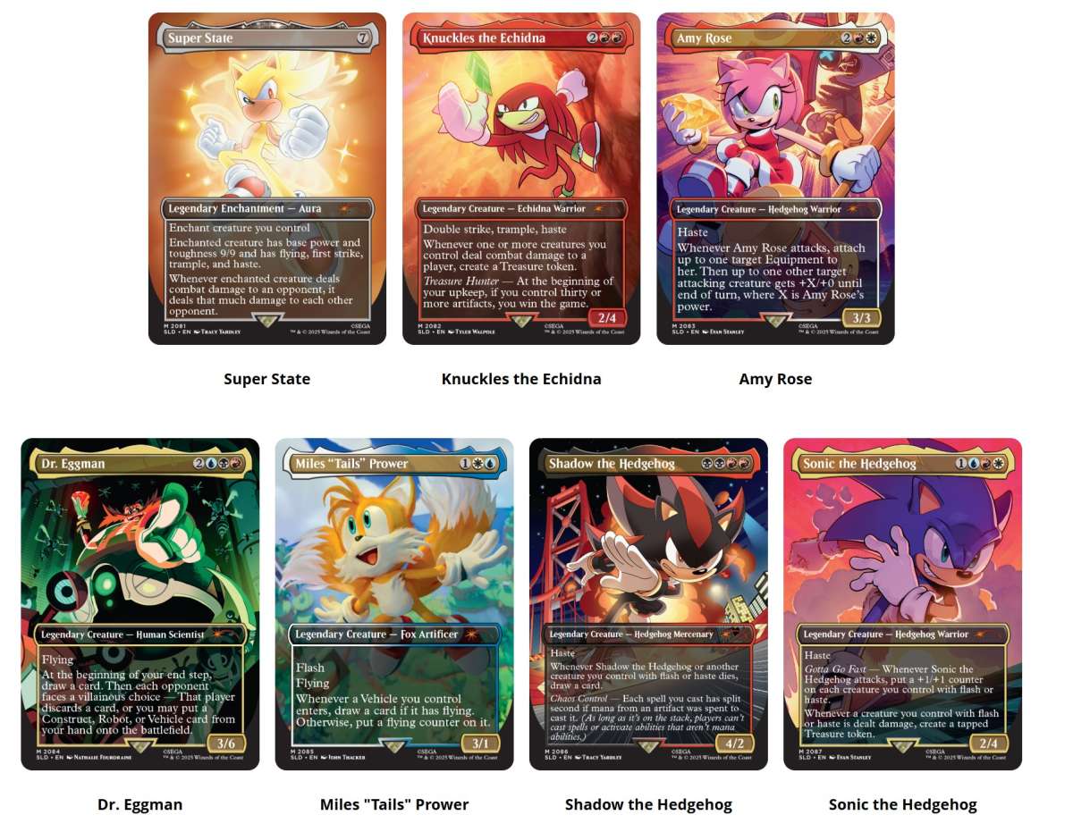 Magic the Gathering- Secret Lair x Sonic: Friends & Foes WPN Exclusive ...